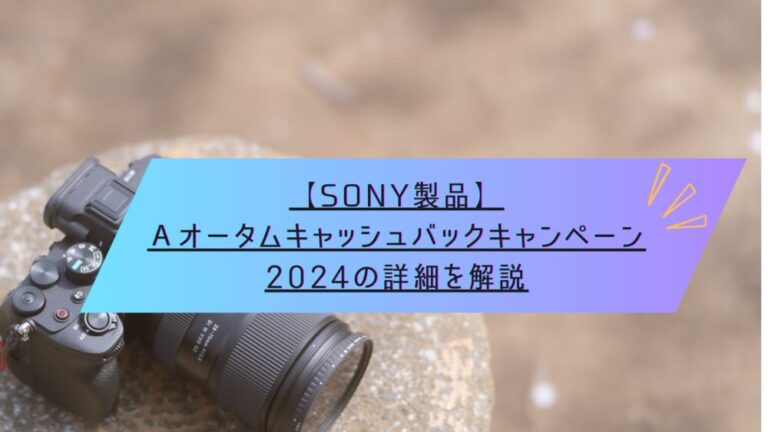 【SONY製品】Cinema Line ウインターキャッシュバックキャンペーン2024の詳細を解説 | ぎんがのカメラブログ